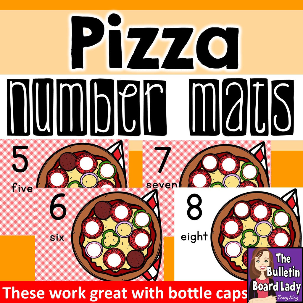 Pizza Number Mats – The Bulletin Board Lady