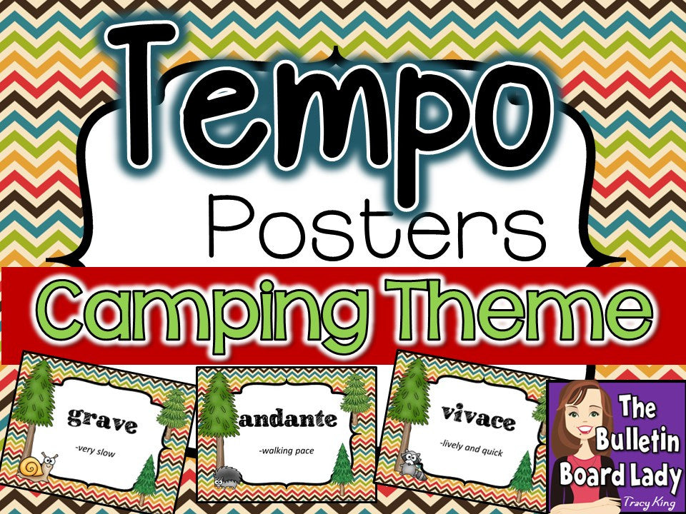 Tempo Posters - Camping Theme – The Bulletin Board Lady