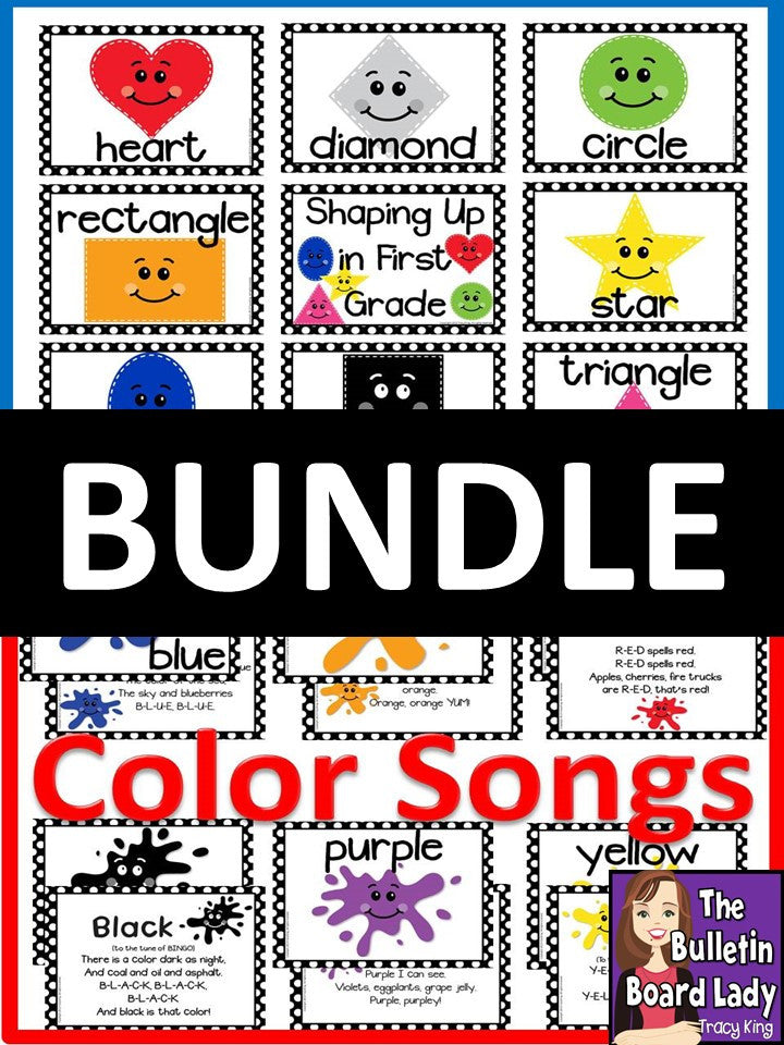 Shapes and Colors Bulletin Board BUNDLE – The Bulletin Board Lady
